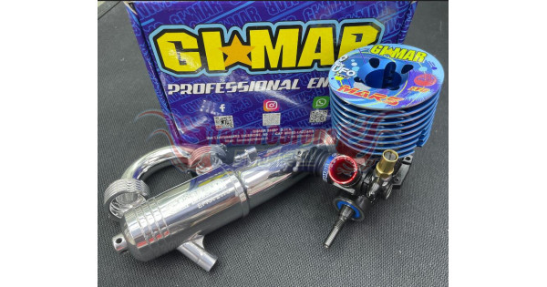GIMAR Mars EVO 2024 Modified 3ports .21 Off-road engine with 2178 pipe combo set